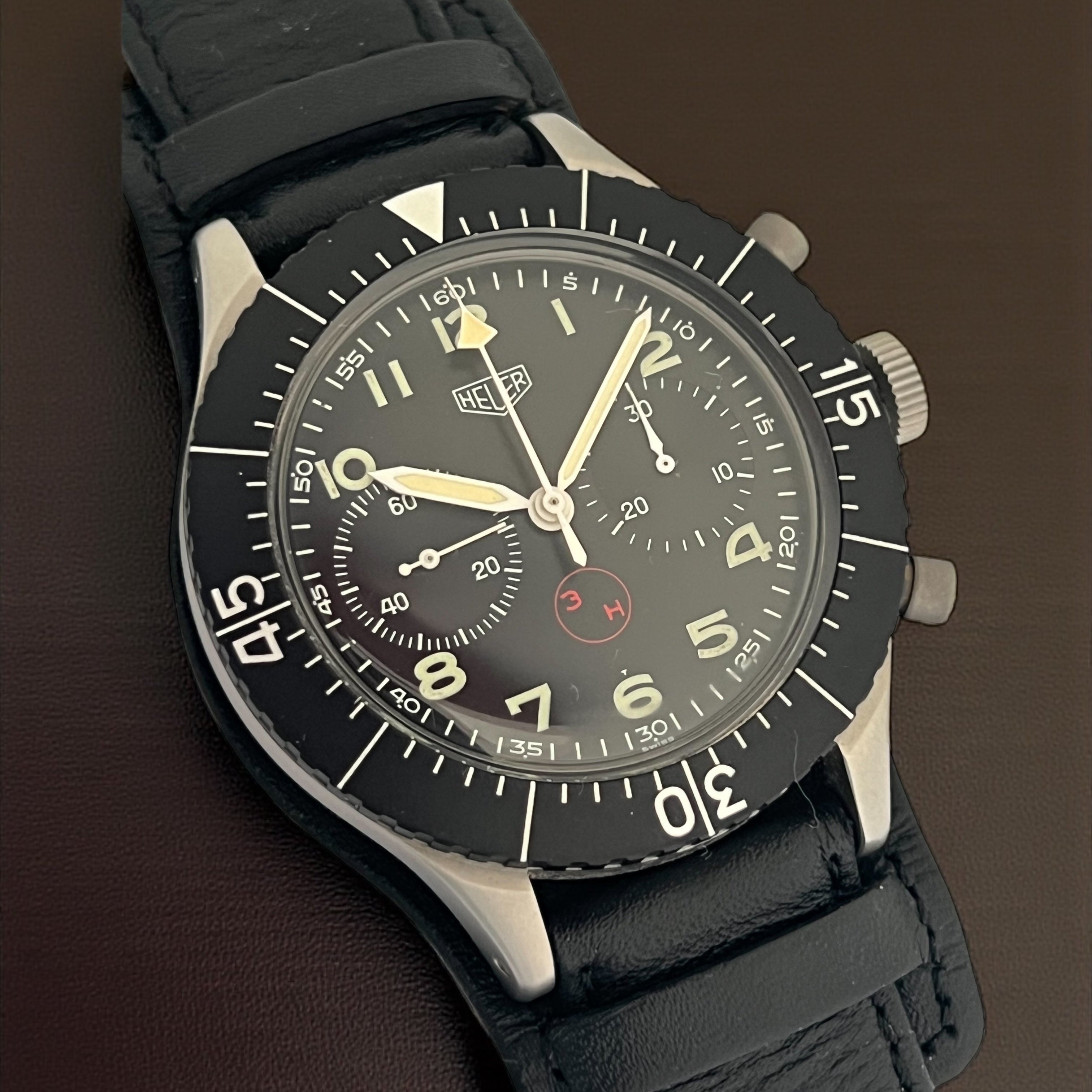 Heuer Bundeswehr Vintage Military Watch 1960' Ref 1550 – 24Time