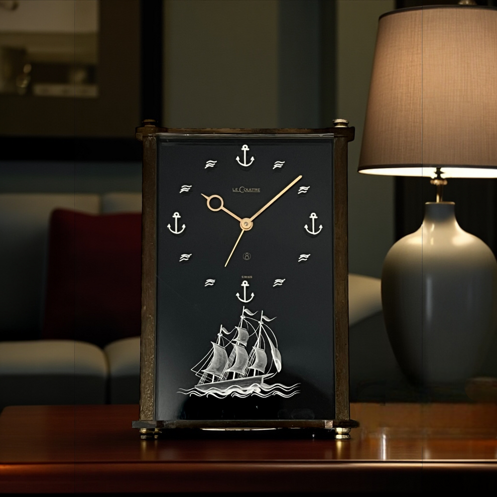 Jaeger-LeCoultre "Sailor" Musical Table Clock with Vaya Con Dios Chime ...